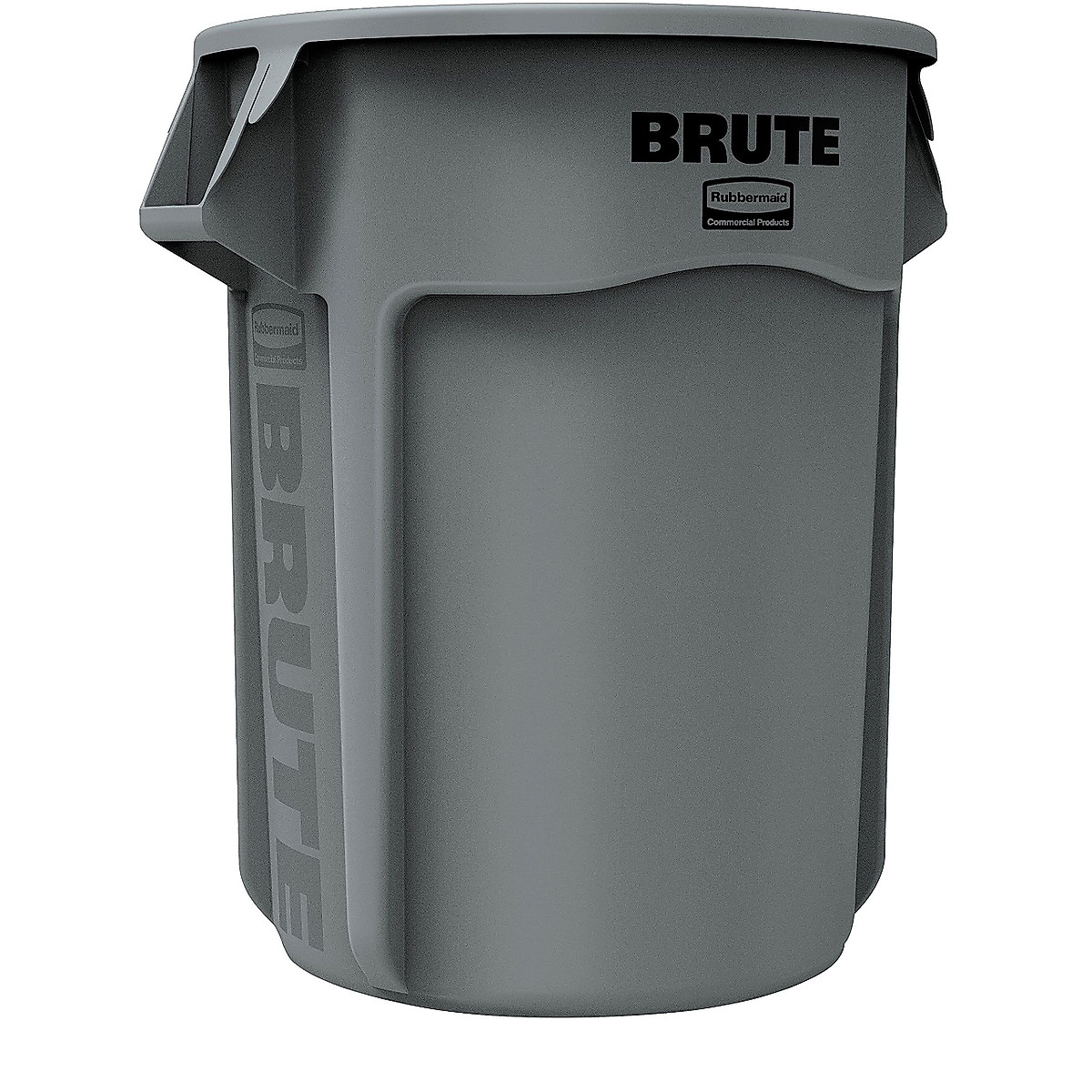 Rubbermaid Commercial 265500Gy Round Brute Container Plastic 55 Gal Gray