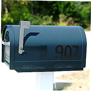 OSALADI Mailbox Numbers 12 Sheets Mailbox Digital Stickers Outdoors Stickers Outdoor Mailbox Scrapbooking Stickers Self Adhesive Door Numbers Mailbox Letter Stickers Label Pvc