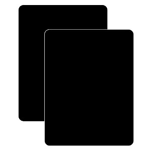 Cut N' Funnel Black Flexible Plastic Cutting Board Mat 2 Pack, 15" x 11.5", Made in the USA, Easily Funnels Foods, Knife Friendly, Easily Wipes Clean