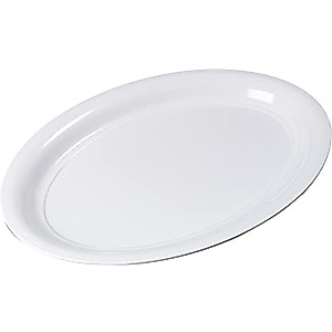 Carlisle FoodService Products Displayware Plastic Catering Platter 21" x 15" White