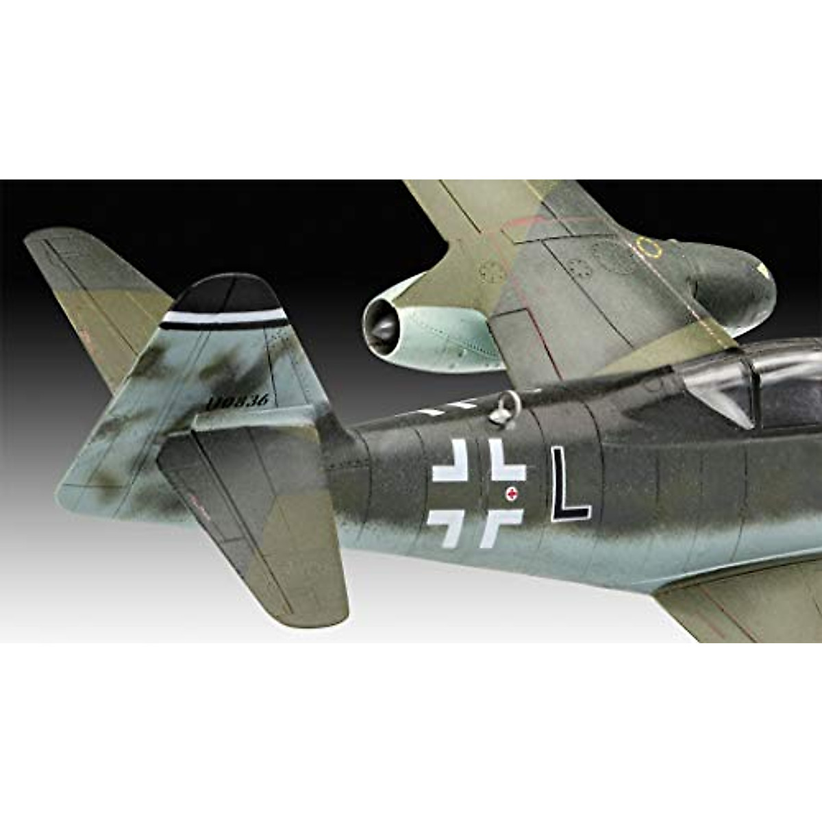 Revell RV03711 03711 Combat Set Me262 & P-51B Mustang Plastic Model kit 1:72 Scale, Unpainted