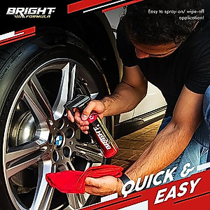 Ceramic Coating Car Wax -By Bright Formula for Cars - 3 in 1 Ceramic Spray Wax And Wash, Car Coating - Ceramic Coating Detail Si02 Spray - Ceramic Wax For Cars, Silicon Dioxide Ceramic Spray Coating For Cars
