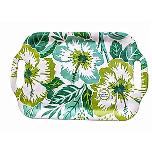 Certified International Tropicali Melamine / Bamboo Fiber / Rectangular Tray / Platter Multi Colored 19 x 13 Inches