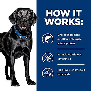 Hill's Prescription Diet d/d Food Sensitivities Potato & Salmon Formula Dry Dog Food, Veterinary Diet, 8 lb. Bag