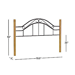 Hillsdale Furniture Winsloh Headboard, King, Black