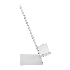 DBM IMPORTS Clear Acrylic Vertical Single Shoe Display Stand Set of 4 Pc with Heels Slant Riser Holder