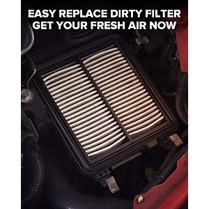 PHILTOP Engine Air Filter CA11259 Replacement for Mazda Vehicles - 3 (2012-2018), 3 Sport (2012-2018), 6 (2014-2021), CX-5 (2013-2023) - L4 2.0L 2.5L, Rigid Panel