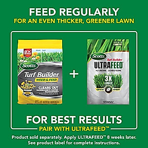 Scotts Turf Builder Weed and Feed 3; Covers up to 5,000 Sq. Ft., Fertilizer, 14.29 lbs.