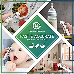 Infrared Thermometer for Adults | Forehead and Ear Infrared Thermometer | NEDD Innovations Digital Temporal Fever Forehead Thermometer for Adults, Baby, Kids, Indoor and Outdoor USA Based Company