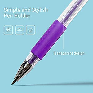 mewmewcat gel pens,60 Glitter Color Artist Gel Pen Set with 30 Matching Color Refills Fine Tips Coloring Book for Drawing Sketching School Stationery Suppliers Office Accessories DIY Tools Kit