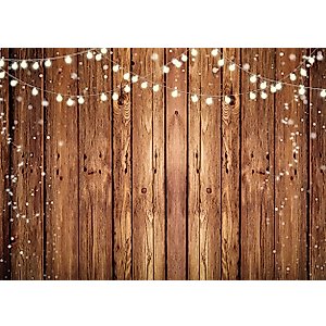 Alltten 7X5FT Brown Wood Backdrops for Photography Vintage Brown Background Thin Vinyl Material Applicable to Baby Shower Banners Photo Booth Studio Props F1