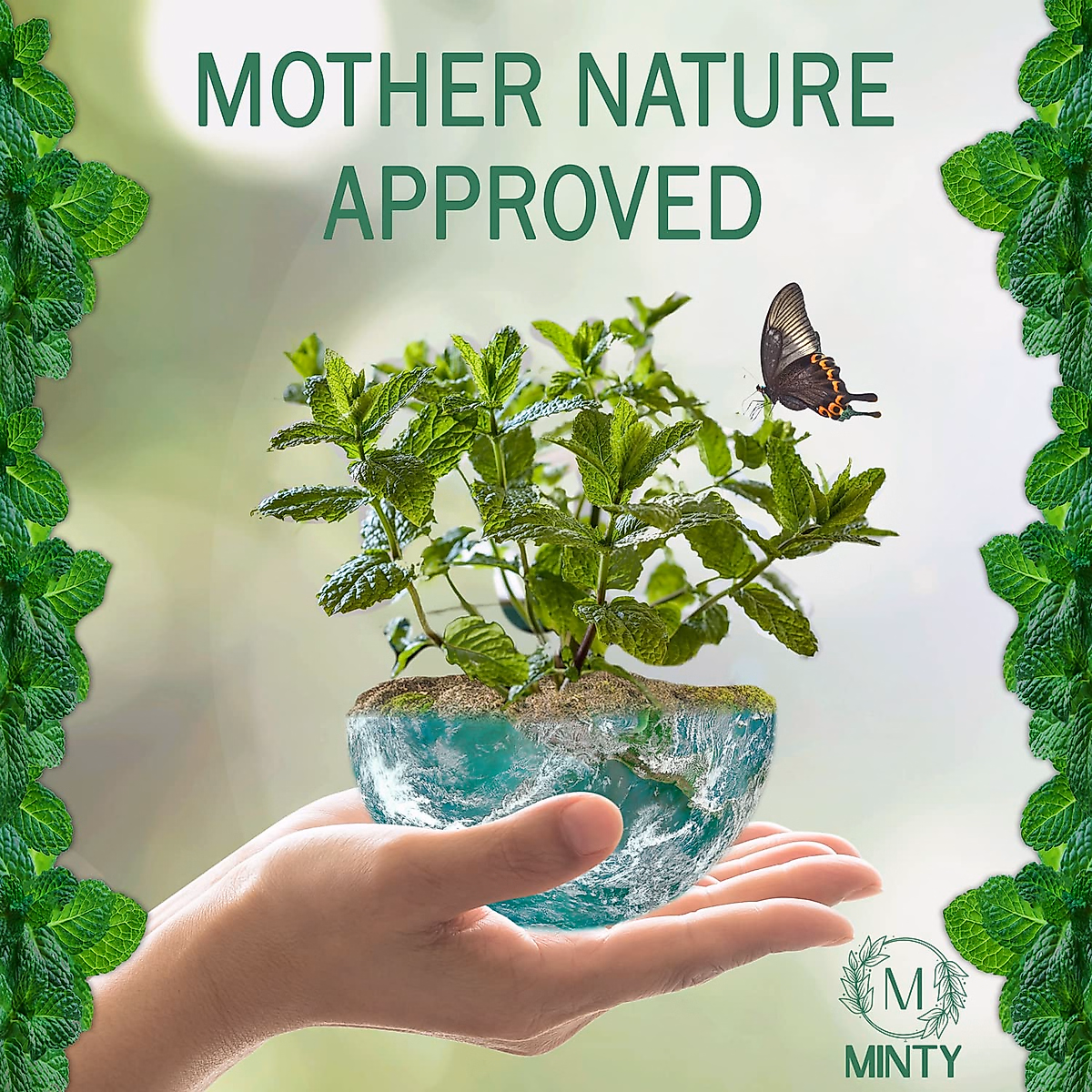 Minty Spider Repellent, Natural 5% Peppermint Oil Spray, Kills & Deters All Types of Spiders and Insects, Indoor and Outdoor Use, 128 fl oz Gallon