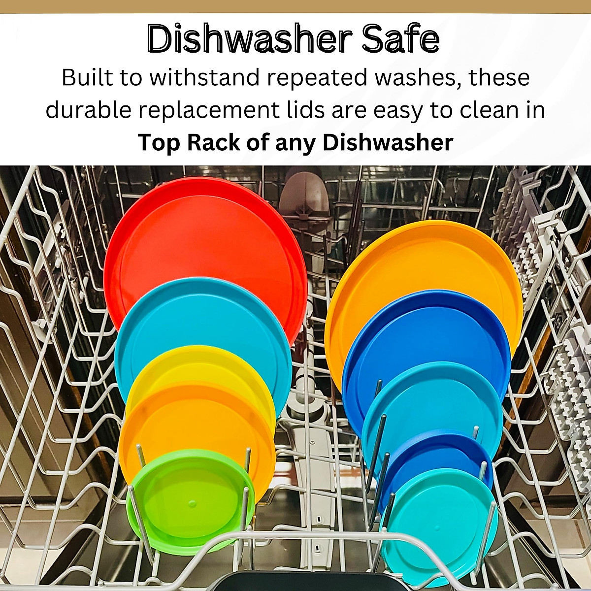 Klare Ware 2 Cup Replacement Lids/Covers for Pyrex 7200, Anchor Hocking & Klare Ware Storage Bowls (Glass Container Not Included) Microwave, Freezer & Top Rack Dishwasher Safe (6 Pack, Turquoise)