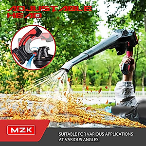 MZK Cordless Leaf Blower,20V Battery Powered Leaf Blower for Lawn Care, Electric Lightweight Mini Leaf Blower(Battery & Charger Included)