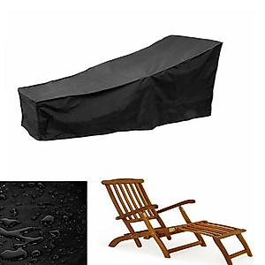 FLR Patio Chaise Lounge Chair Cover Waterproof Dustproof Patio Furniture Protection for Garden Yard for Outdoor Furniture