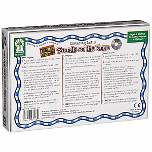 Listening Lotto: Sounds on the Farm Educational Board Game 1.5 inches tall