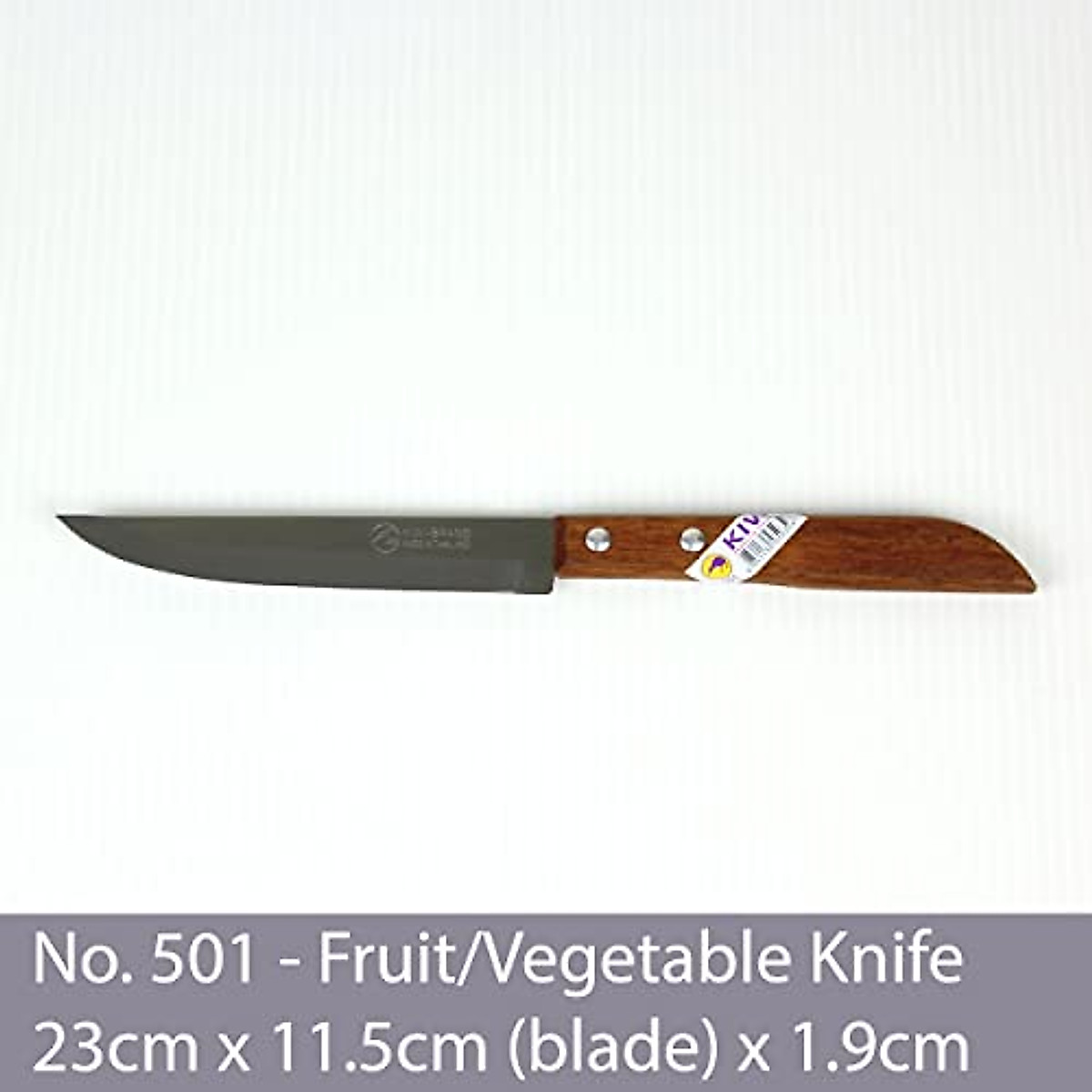 KIWI Stainless Steel, wood handle Kitchen Knife # 501