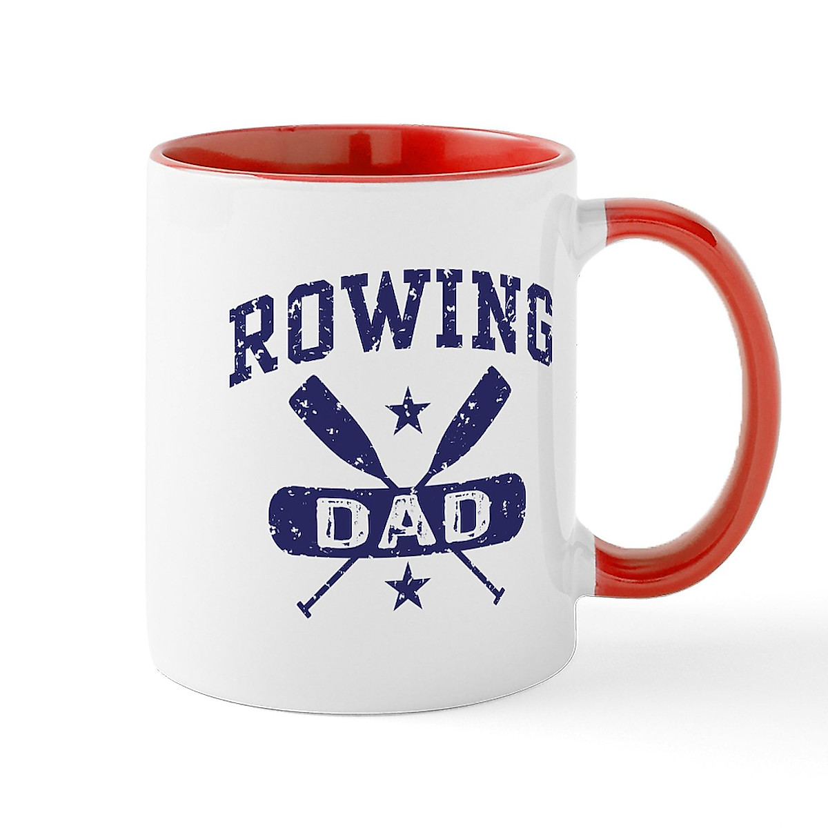 CafePress Rowing Dad Mug Ceramic Coffee Mug, Tea Cup 11 oz