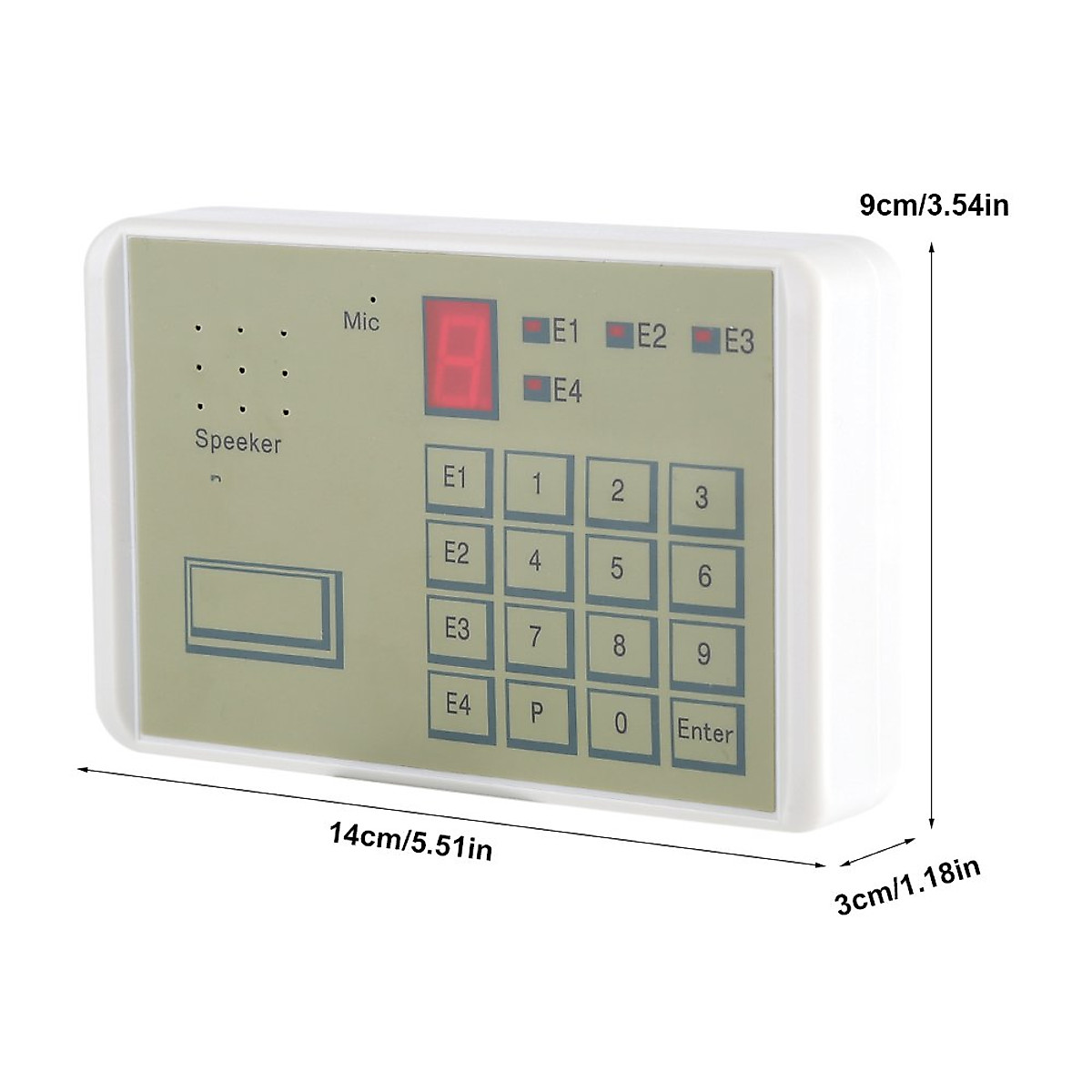 Telephone Dialer, Wired Telephone Voice Auto dialer Burglar Security Wired Home Security System with Phone Dialer House Office Alarm System