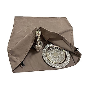 rejopfad Anti Tarnish Silver Storage Bag 28"x28", Velvet Fabric Black Cloth Bag for Silver Storage, Resistant Jewelry Flatware, Silverplate, & Silver Storage Silver Protection Bags