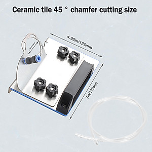 45 Degree Tile Chamfering Tool,Angle Grinder Stand for Tile 45° Chamfer Cutting,Type 100 Angle Grinder Attachment,Heavy Duty Angle Grinder Stand 45 Degrees Adjustable for Cutting Ceramic Stone ﻿