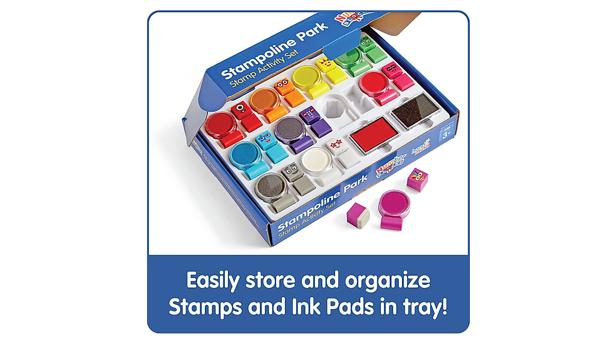 Numberblocks Stampoline Park Activity Set - 20 Fun Stamps