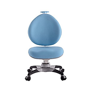 ApexDesk Little Soleil DX 43" Children's Height Adjustable Study Desk w/Integrated Shelf & Drawer (Desk+Chair Bundle – Blue)