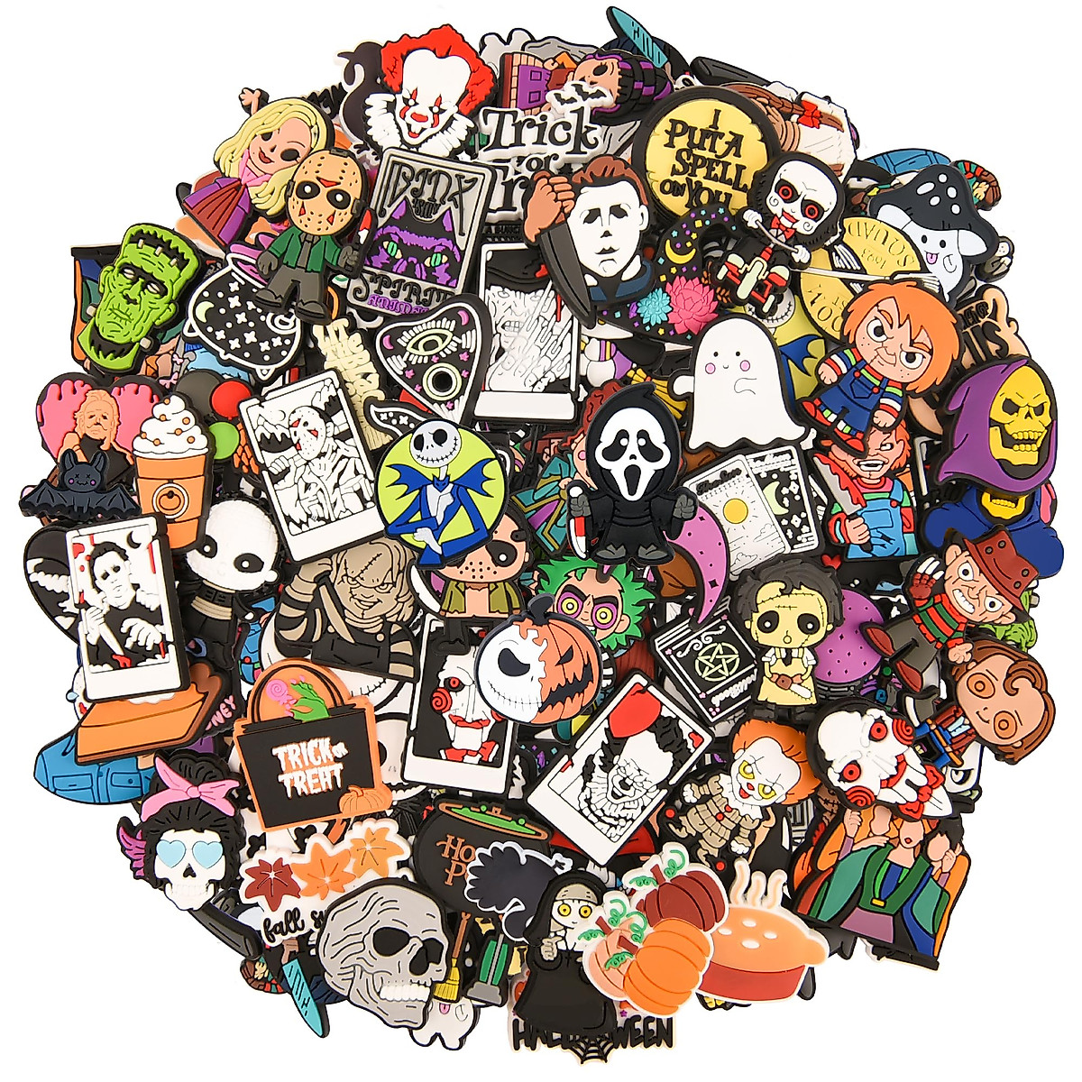 30 Pieces Women Halloween Shoe Charms Boys Cute Witch Shoe Accessories for Party Favor