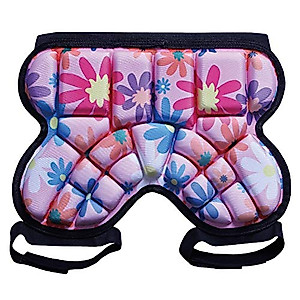 Kids Hip Protection Thickened Sports Shorts Skating Butt Pads Protectors for Children Skating Protective Gear Scooter Ski Butt Pad Adjustable Hip Protection Red