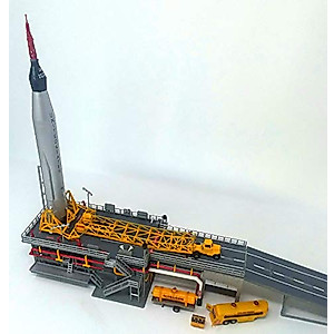 Atlantis Atlas Rocket Plastic Model Kit with Launch Pad and Mercury Capsule STEM a Salute to John Glenn