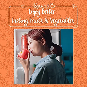 Levain & Co Produce Storage Guide Magnet - Fruit & Vegetable Storage Magnetic Chart - The Ultimate Produce Organizer Cheat Sheet - Keep Foods Fresher Longer