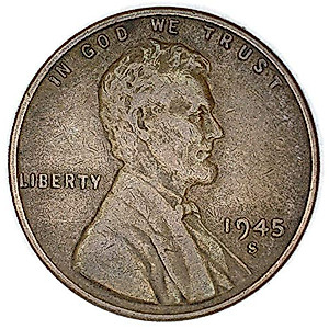 1945 S Lincoln Wheat Penny Good