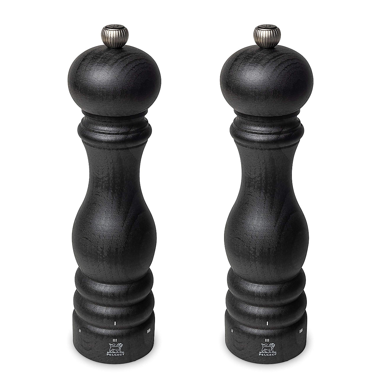 Peugeot Paris U'Select 9-Inch Pepper & Salt Mill Set, Graphite, Gift Boxed