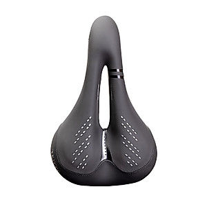 Terry Liberator Y Gel Italia Saddle - Ergonomic Foam/Gel Padded Bike Seat - Men's Comfortable Seat Cushion, Bike Seats for Men - Dura-Tek Synthetic Cover, Center Cutaway