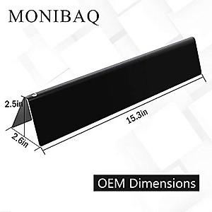 MONIBAQ Flavorizer Bars for Weber Spirit E310 310 Grill Parts, Porcelain-Enameled Flavor Bars Replacement for Weber Spirit 300 Series Grill with UP-Front Controls 15.3 inch Set of 5