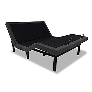 iDealBed iQ5 Luxury Hybrid Mattress and Adjustable Bed Sleep System, Pressure Relief Sleep, Zero Gravity, Anti-Snore, Custom Comfort Positions (Queen, Luxury Firm (Medium Firm) + 3i Custom)