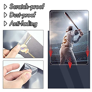 500 Pcs Black Card Sleeves Toploaders for Trading Card, Matte Card Sleeves Deck Card Protectors Compatible with Baseball Cards, Sports Cards, Game Card