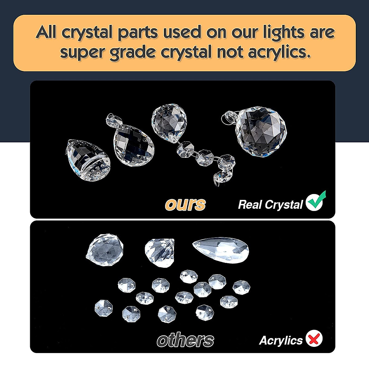 CVKASH 5 - Light Vintage Small Crystal Chandelier Modern Semi Flush Mount Ceiling Light Fixture Chandelier Lighting for Kitchen Bedroom Living Room Dining Room Hallway Foyer（Black）