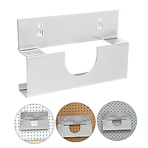 Gadpiparty Hook Hole Board Angle Grinder Peg Board Woodworking Tools Grinding Machine Holder Pegboard Rack Sanding Machine Holder Grinder Rack Holder Cutting Machine Holder Silver Iron