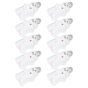 SAFIGLE Gingerbread Bottle 10pcs Christmas Drink Bottle Mini The Pet Decorations Gingerbread Water Bottle