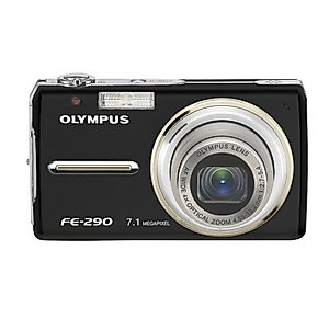 Olympus Stylus FE-290 7MP Digital Camera with 4x Wide Angle Optical Zoom (Black)