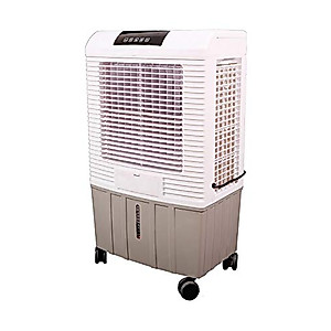 Hessaire MC26A Portable Evaporative Cooler, Humidifier, 2100 Cubic FPM, Cools 700 Sq. Ft., 2.5 GPH, White. For Garages, Shops, Patios, Pools, Workshops, Includes Remote Control for Ease of Operation