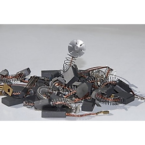 Buildalot Specialty Carbon Brushes 0334_AEG_EH822 for AEG Planer EH822 - With Spring, Cable and Connector