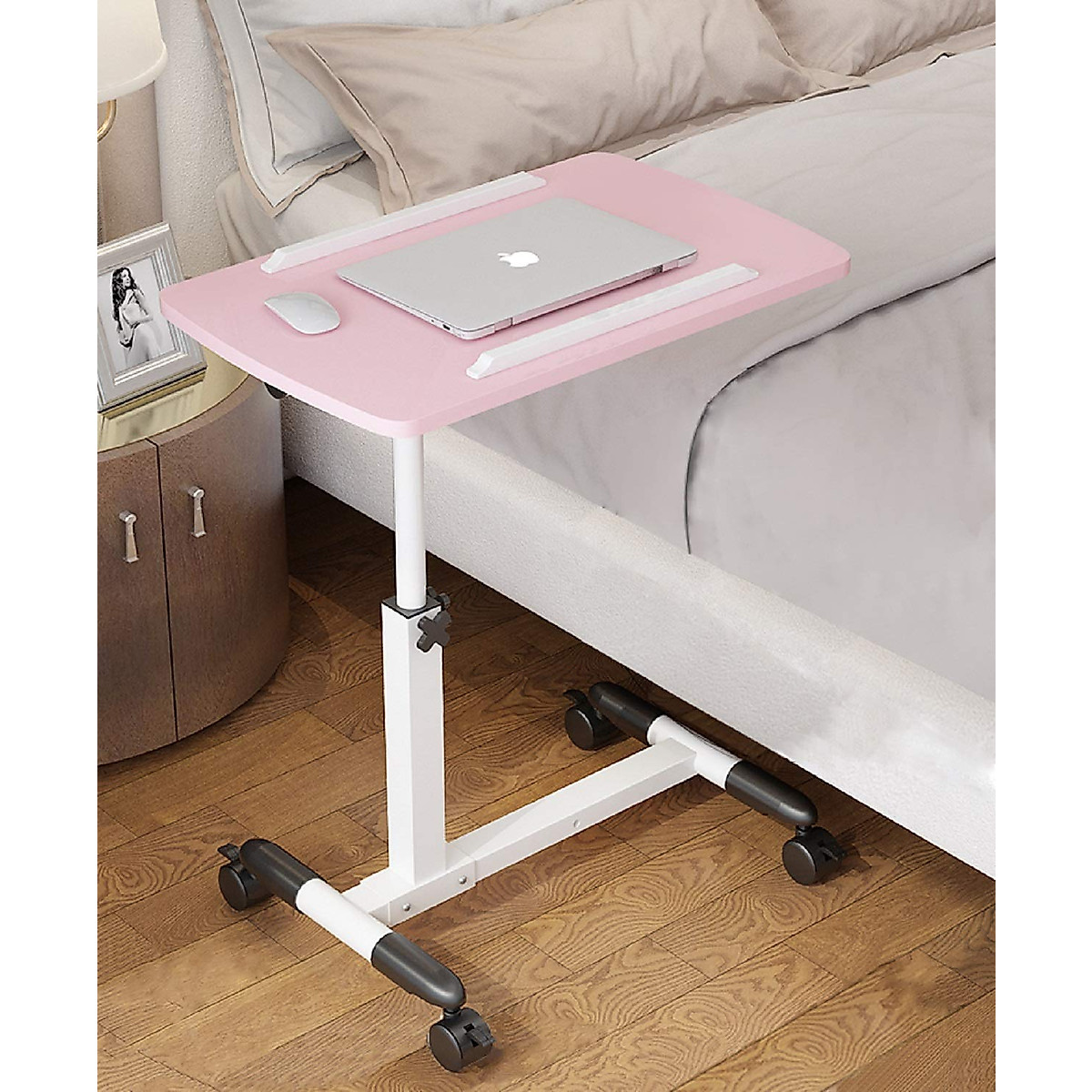 AAGUT 2" Swivel Stem Casters with Locking Brake Threaded 1/4" - 20 x 1 for Furniture and Shelves, Black Replacement Castors, Pack of 4