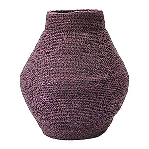 Bloomingville Hand-Woven Seagrass, Lilac Color Basket