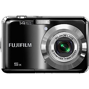 Fujifilm FinePix AX300 14 MP Digital Camera with Fujinon 5x Wide Angle Optical Zoom Lens (Black) (OLD MODEL)