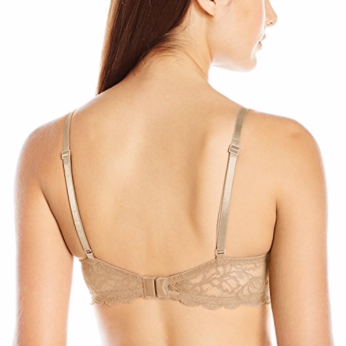 Calvin Klein Women's Seductive Comfort with Lace Lift Demi Bra, Bare, 32A