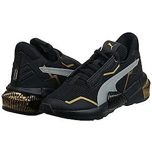 PUMA womens PROVOKE XT, Puma Black-Puma Team Gold, 7.5