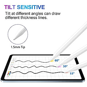 Stylus Pen for iPad 2018-2022 with Palm Rejection, Active Pencil for Apple iPad 10th/9th/8th/7th/6th Generation, iPad Pro 11/12.9 inch, iPad Air 5th/4th/3th Gen, iPad Mini 6th/5th Gen
