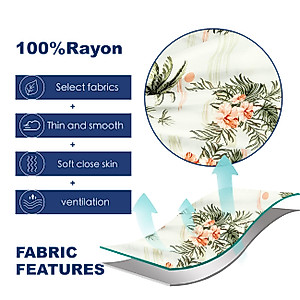 SURF CUZ Mens Hawaiian Shirts Short Sleeve Stretch Loose Fit Casual Aloha Shirt Vacation Mens Tropical Button Down Beach Shirts(White-Coconut Tree,Medium)